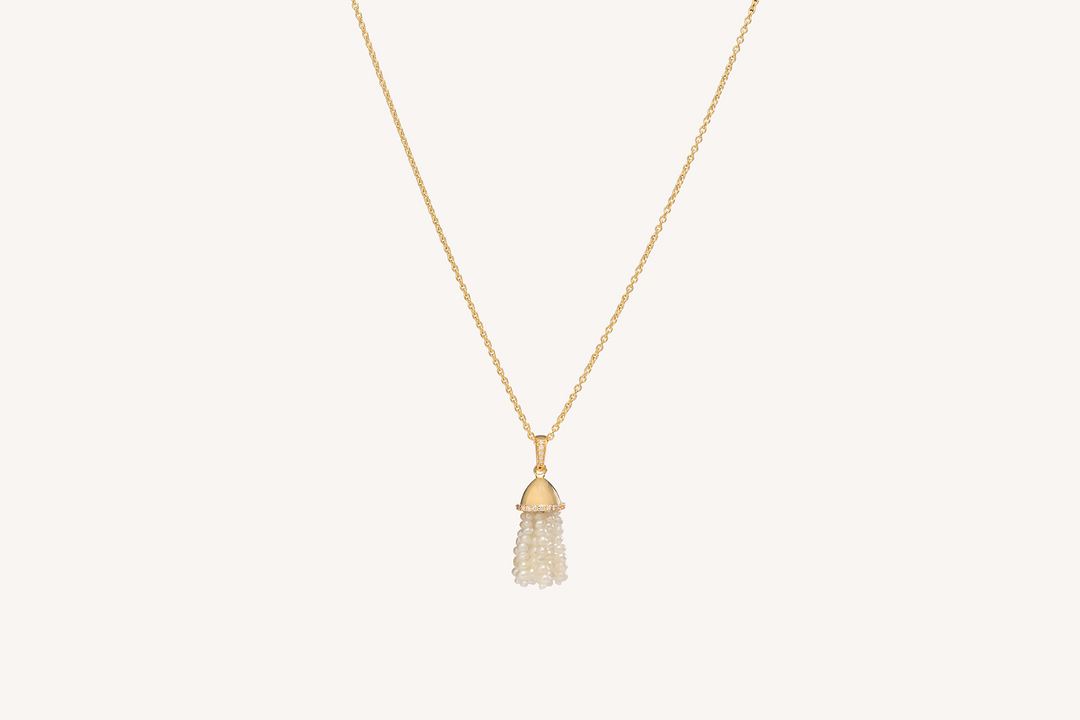 Micro Tassel Pendant (Yellow Gold)